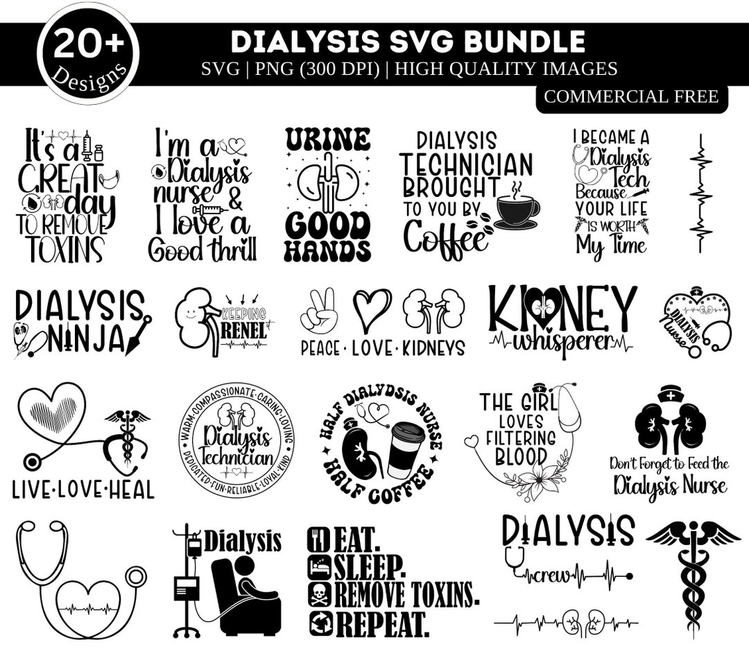 Dialysis SVG Bundle| Dialysis Cricut| Dialysis Cricut Bundle| Dialysis ...