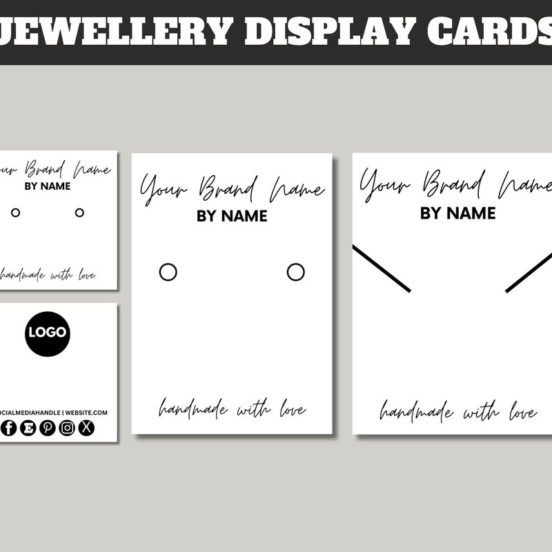 Jewelry Display Card - Etsy