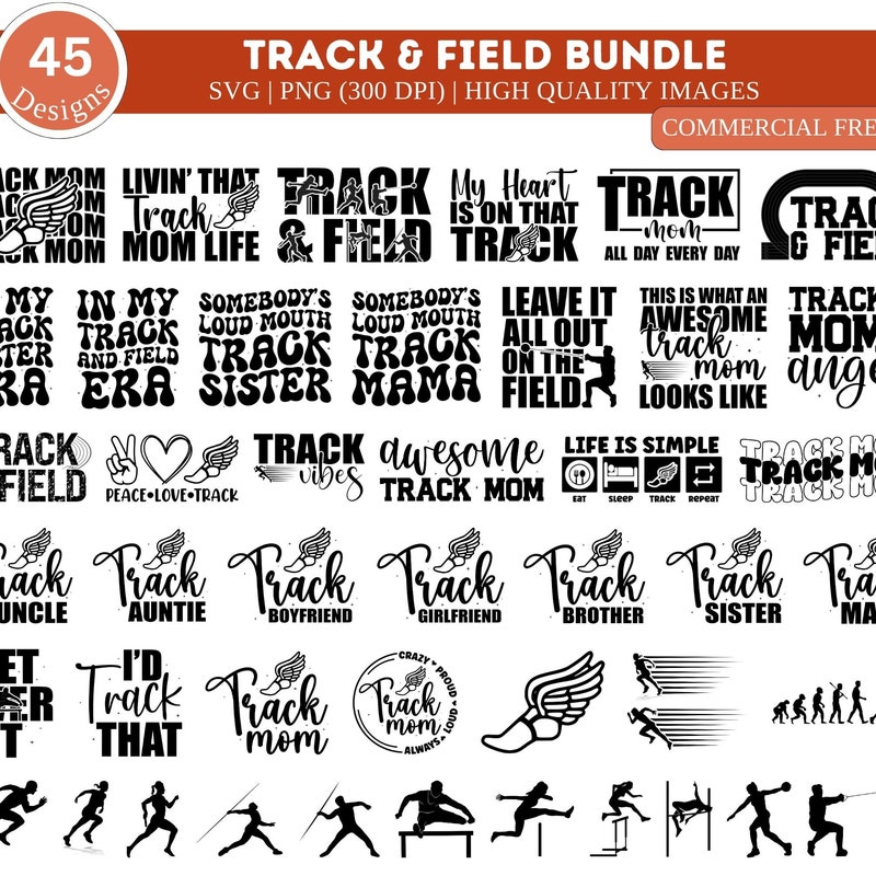 Track and Field Svg - Etsy
