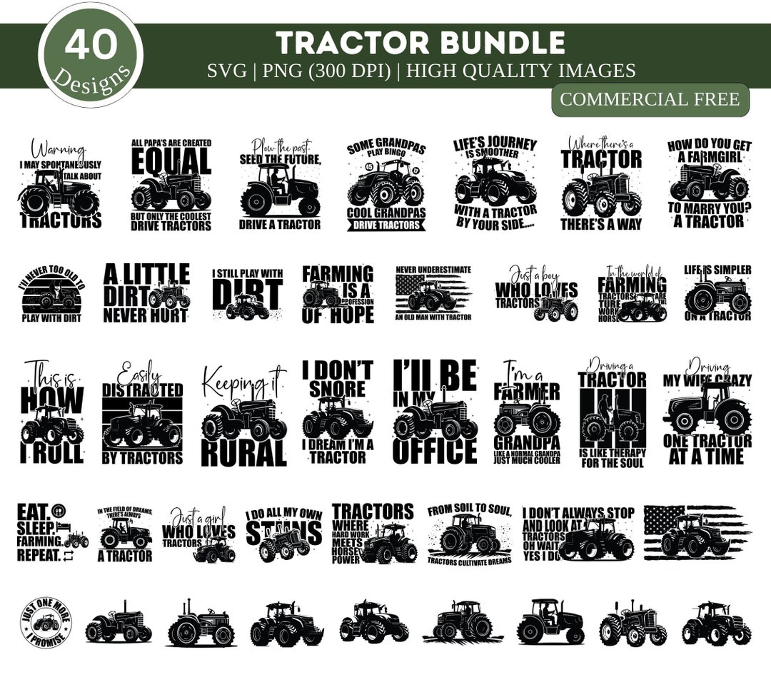 Tractor Svgbundle| Farmer SVG Cut File| Farmhouse SVG| Country Side ...