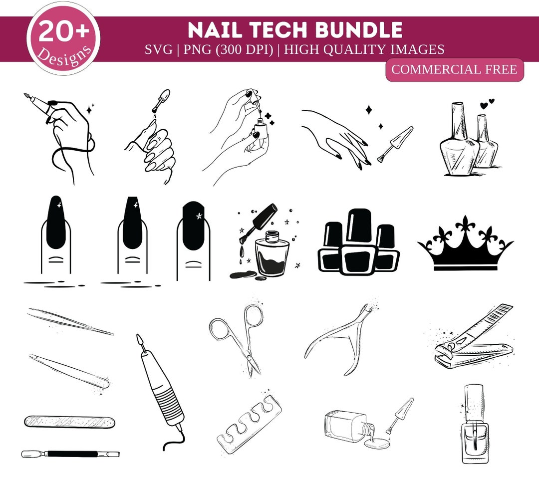 Nail Tech SVG Bundle| Nail Artist Svg Files| Nails Svg| Beauty Svg ...