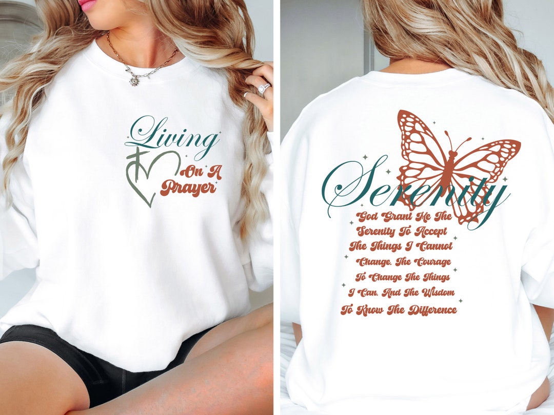 Serenity Prayer SVG Free Mockup Included Butterfly Serenity - Etsy ...