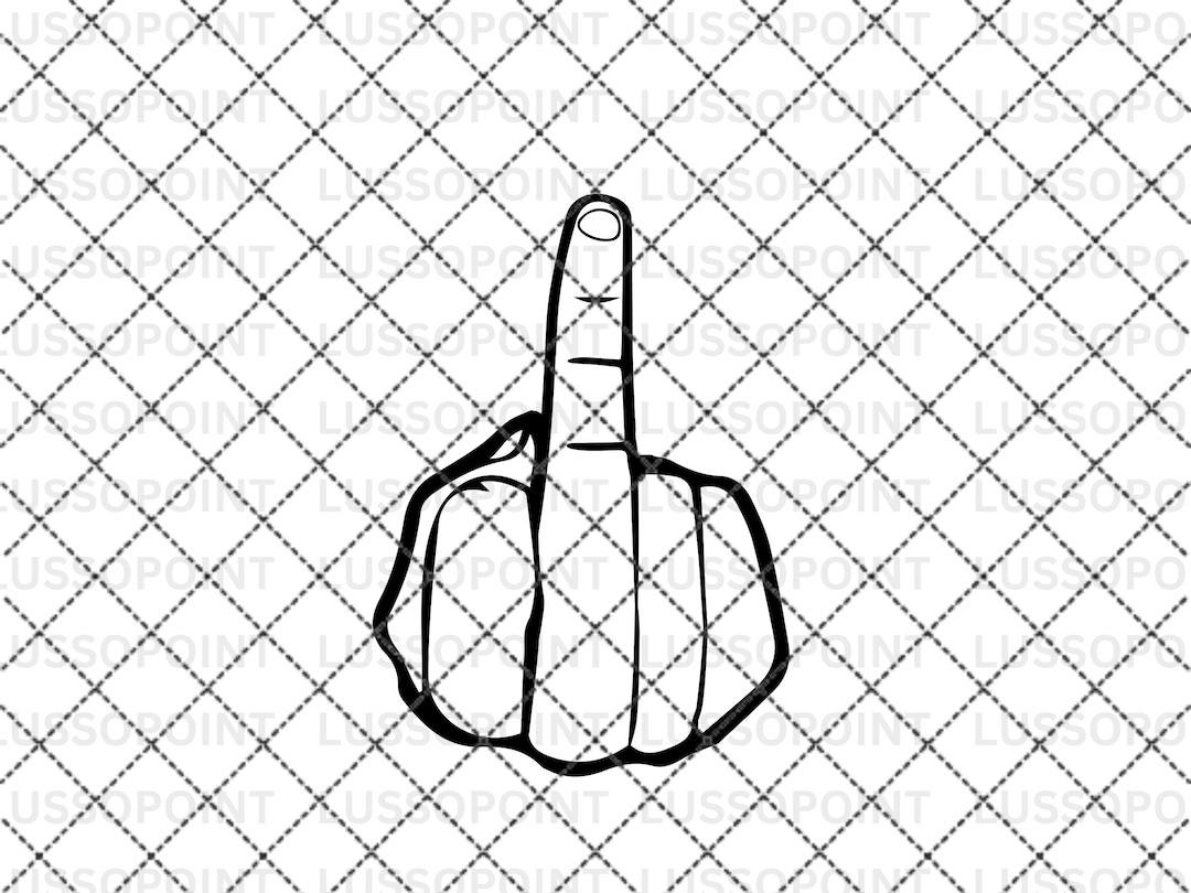 Middle Finger SVG Free Mockup Included Fingersvg Laptop - Etsy