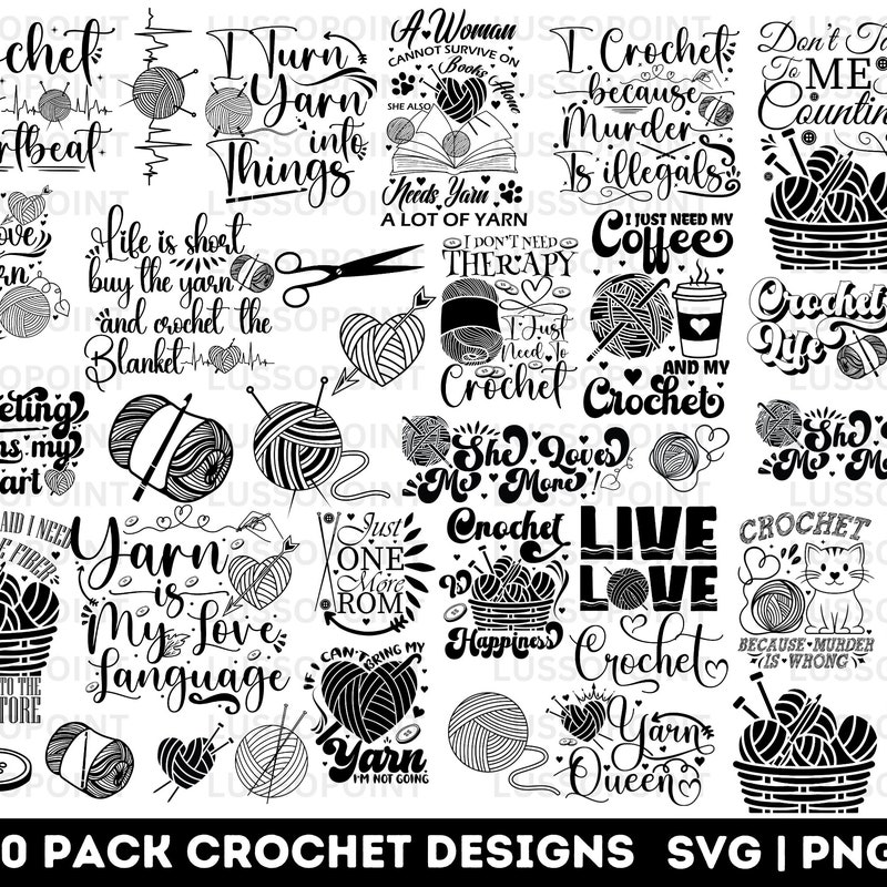 Crochet Svg - Etsy