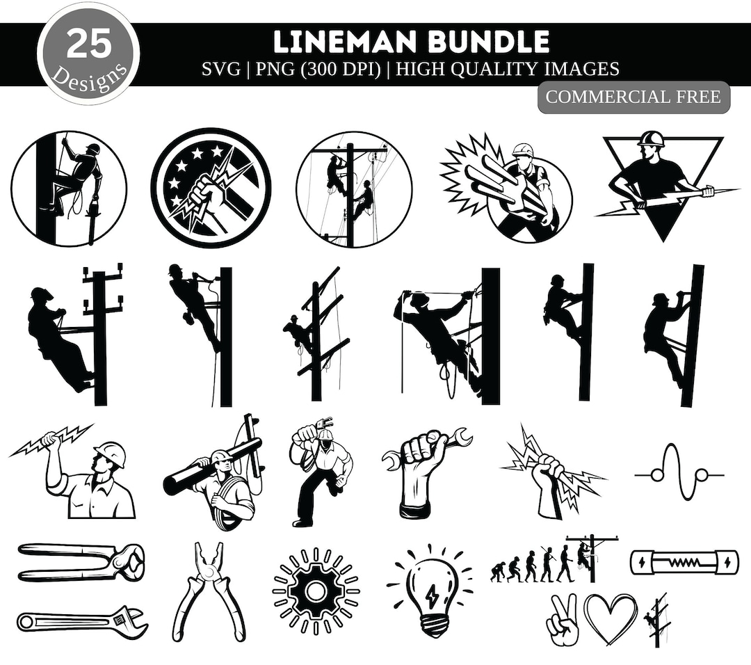 Lineman SVG PNG Bundle| Lineman Flag Svg| Lineworker Svg| Lineman ...