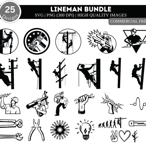 Lineman Svg Files - Etsy