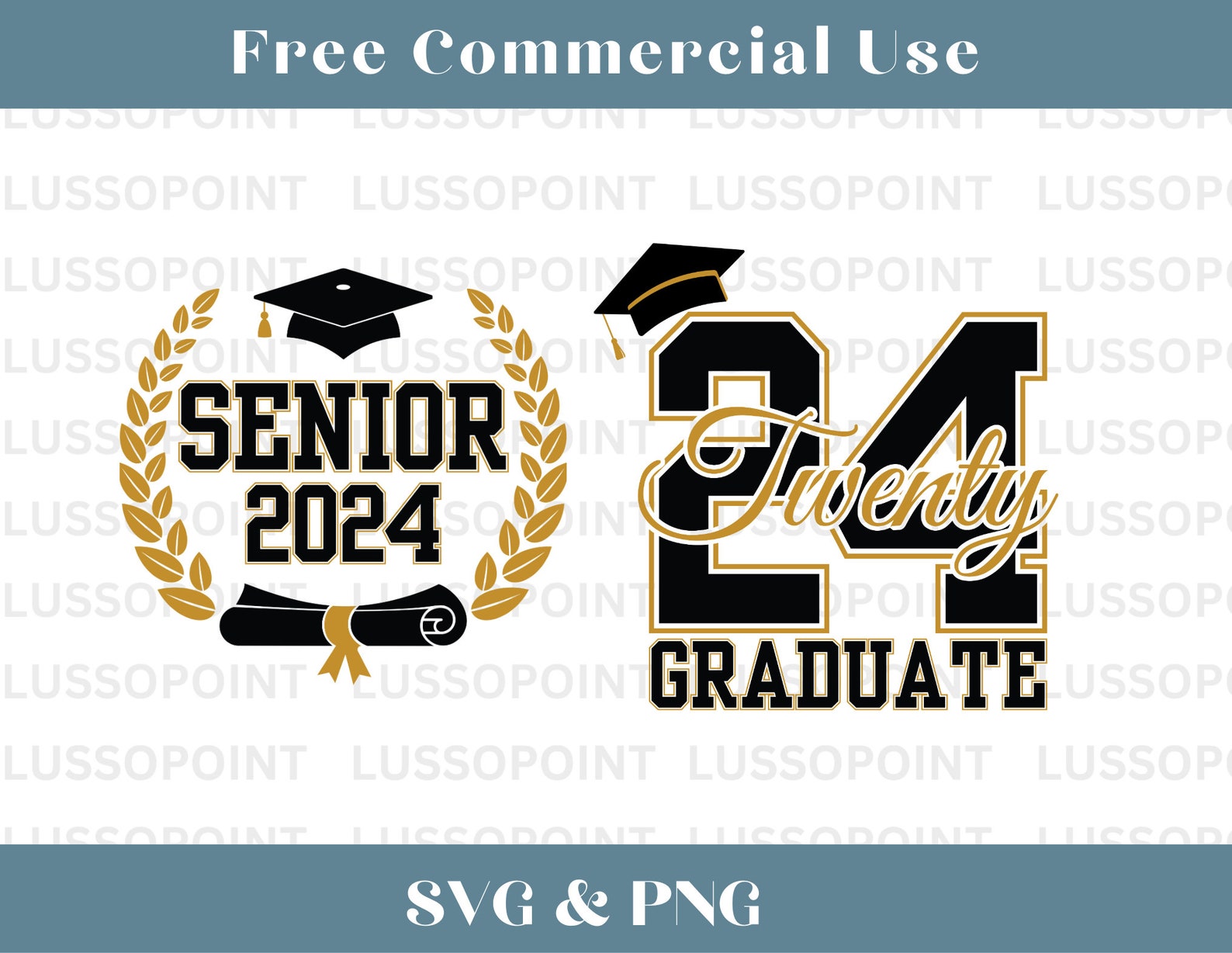 Senior 2024 SVG Senior 2024 PNG Graduation Svg Class of 2024 Png ...