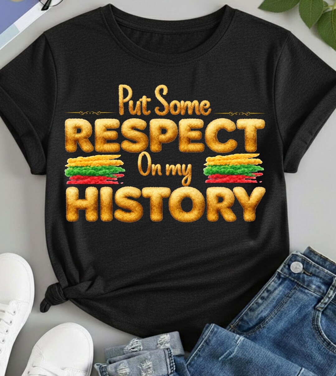 Black History Month PNG, Respect on My History Png, Product of Black ...
