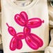 Pink Brushstroke Balloon Dog Png, Valentine Balloon Dog Sublimation ...