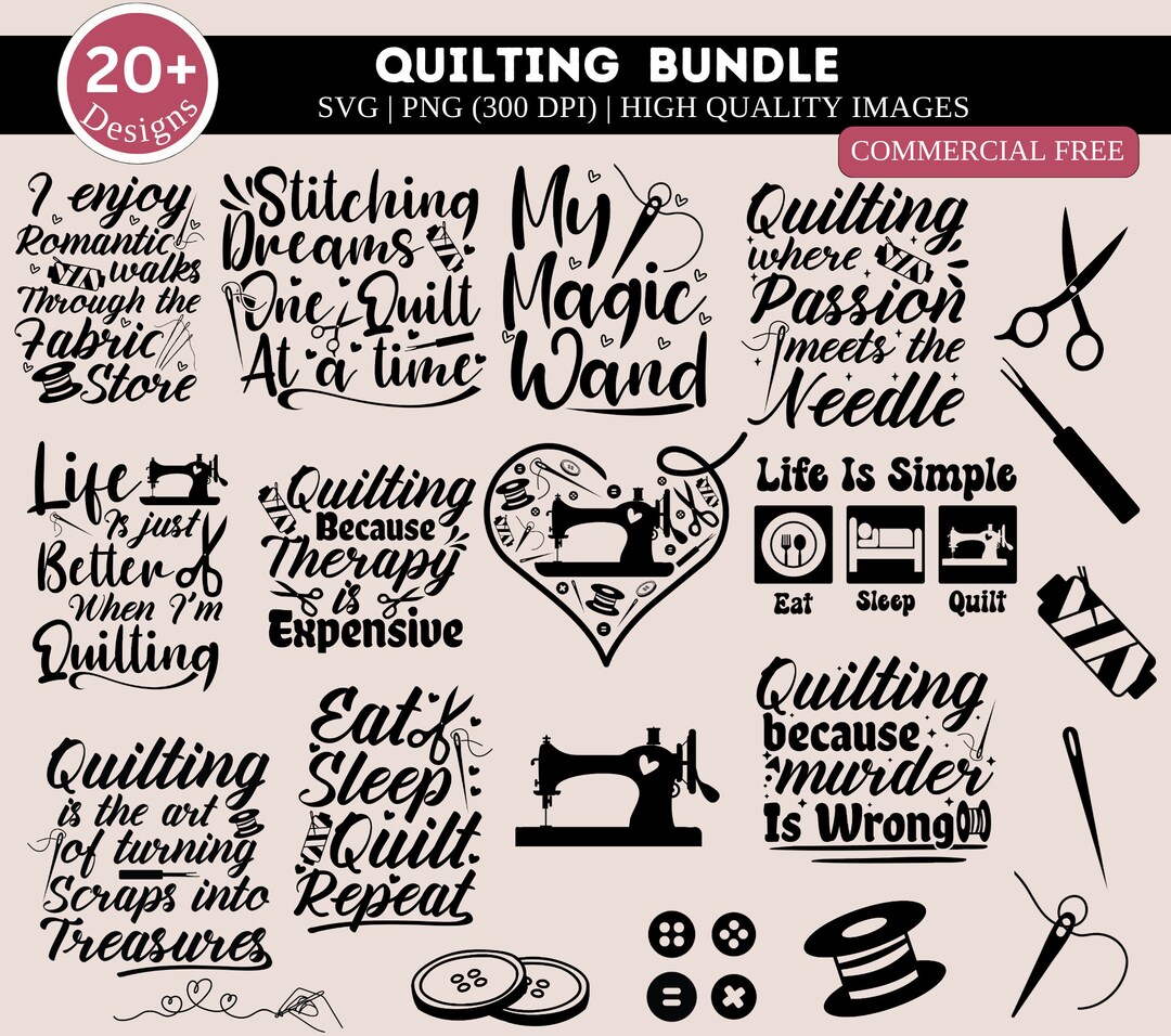 Quilters SVG Bundle| Quilting Svg| Sewing SVG Quote| Crafting Svg ...