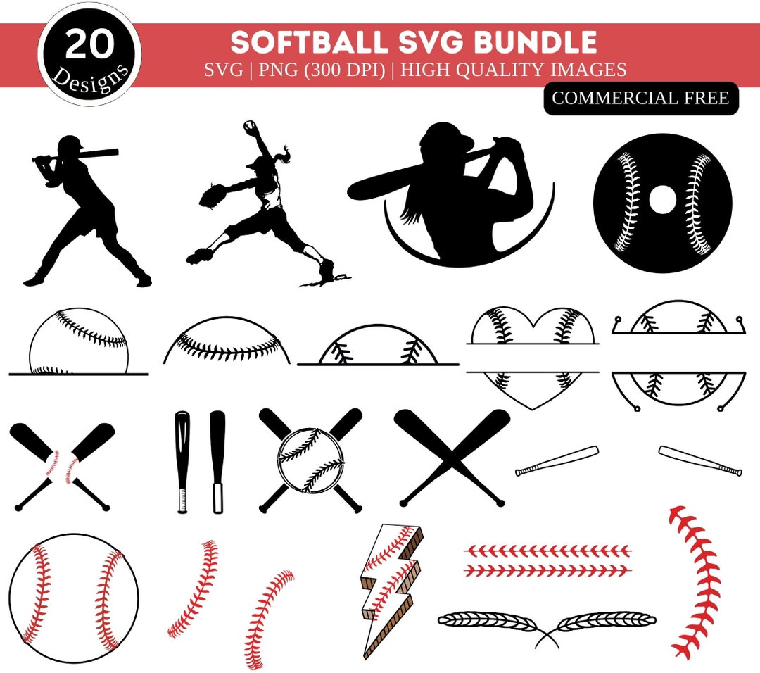 Softball Clipart Png Softball Girl Svg Softball Svg Biggest Fan