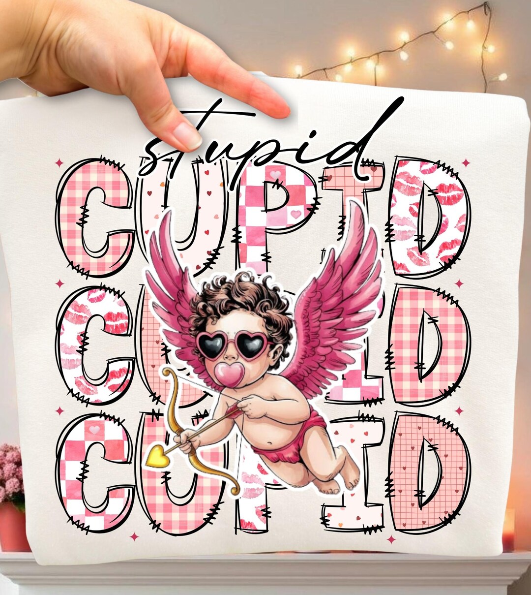 Stupid Cupid Png, Funny Valentine Png, Valentine Coquette Bow Png ...