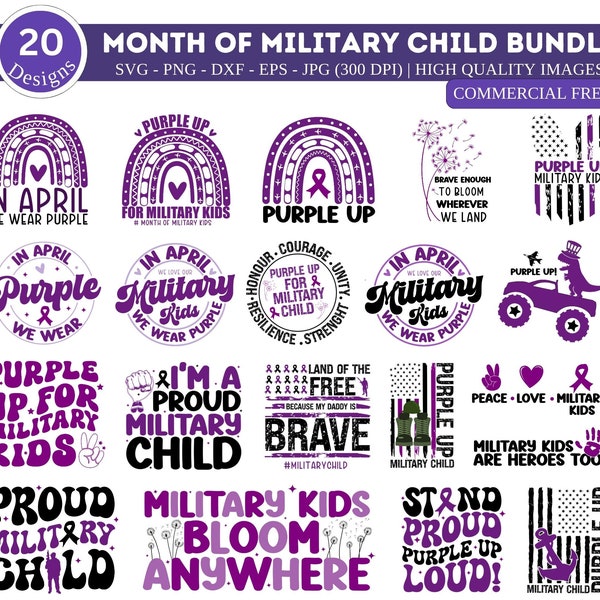 Month of the Military Child Svg - Etsy