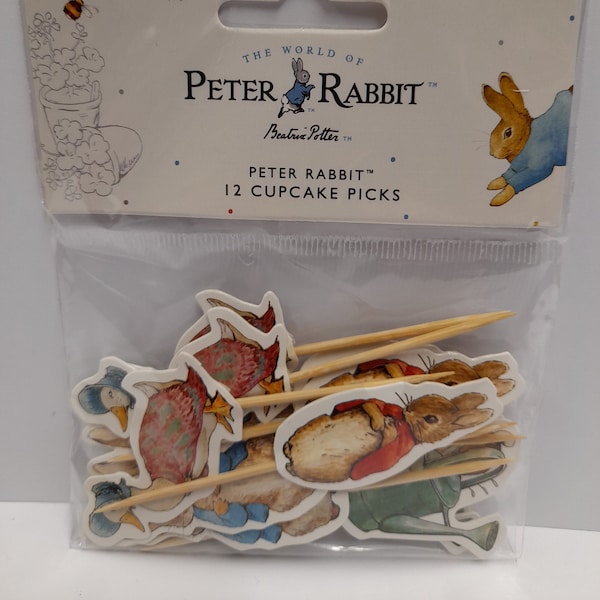 Peter Rabbit Cupcake Topper - Etsy