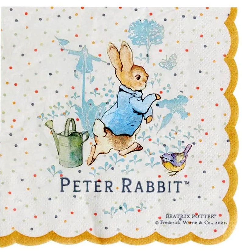 Peter Rabbit Beatrix Potter Party Paper Plates,bowls,napkins,cups ...