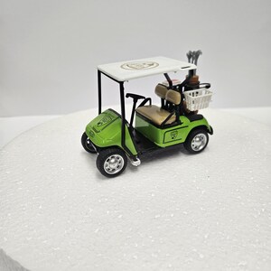 Green Mini Golf Cart Cake Topper. Golf Buggy Model. Also in Yellow, Red ...