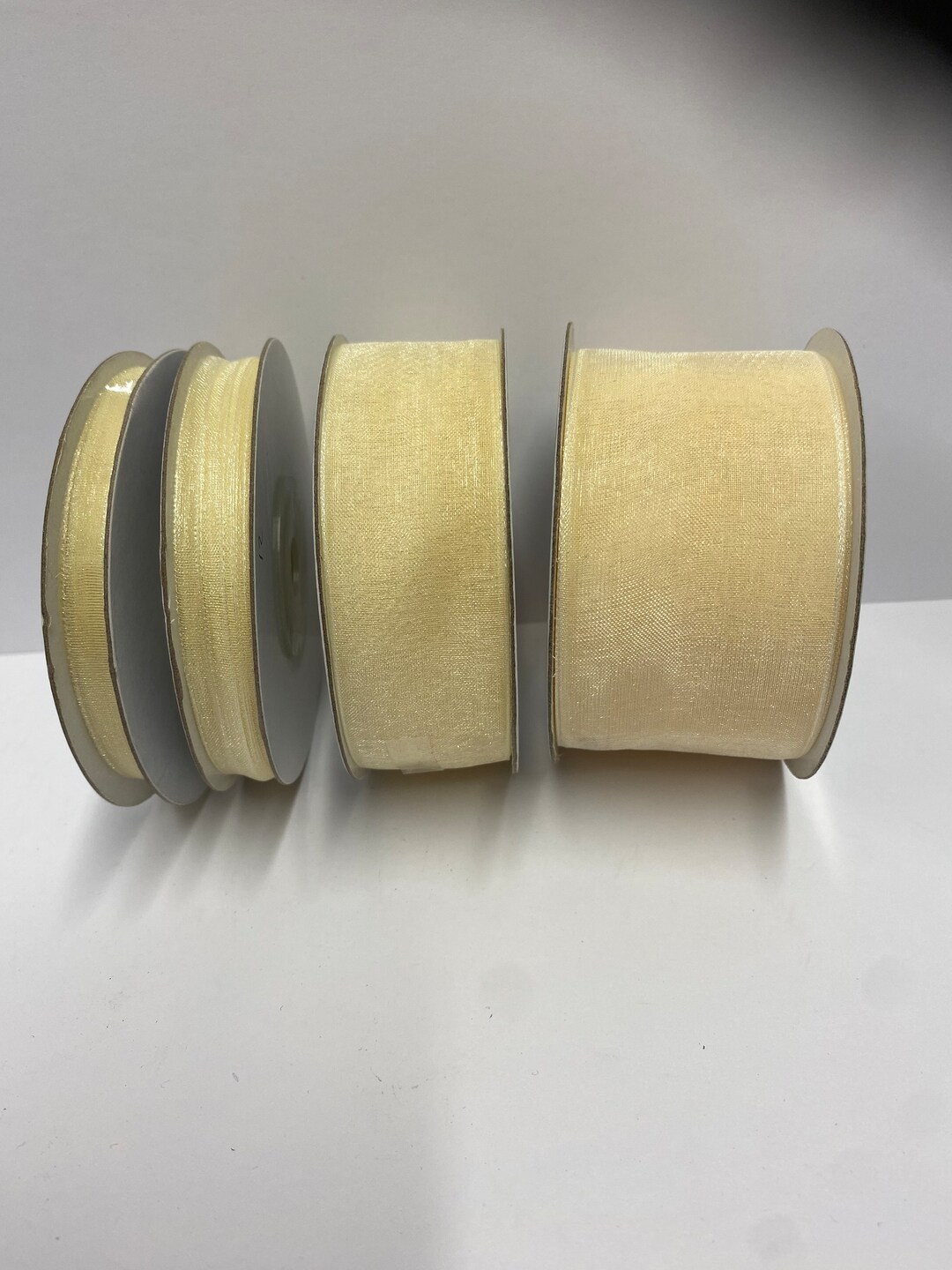 Light Cream Organza Ribbon. Organza Ribbon. Chiffon Ribbon. Hair Ribbon ...