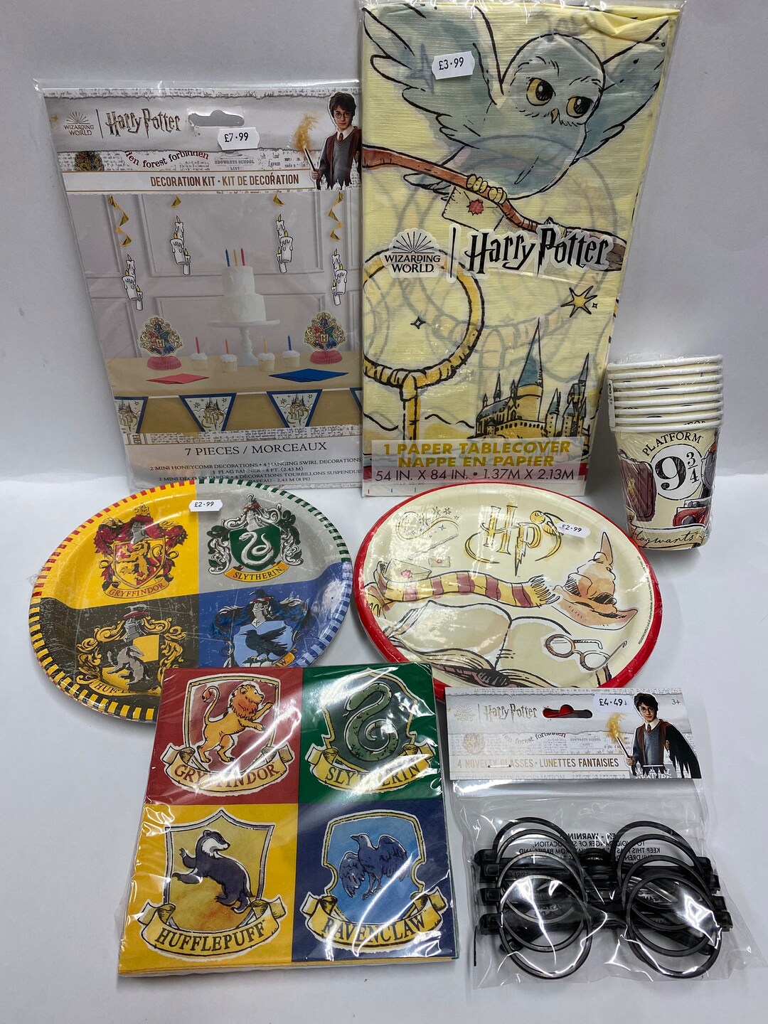 Harry Potter Party Tableware: Decoration Kit, Plates, Cups - Etsy
