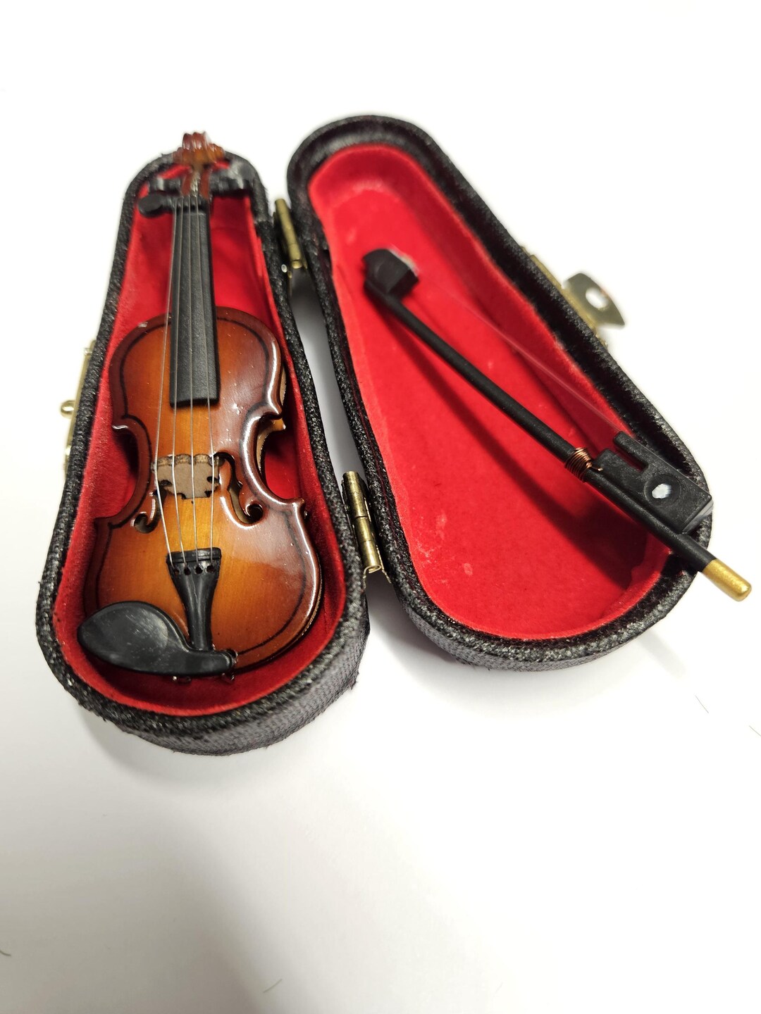 Miniature Violin Model With Bow, Violin, Case ,stand. 1/12 Scale Fine ...