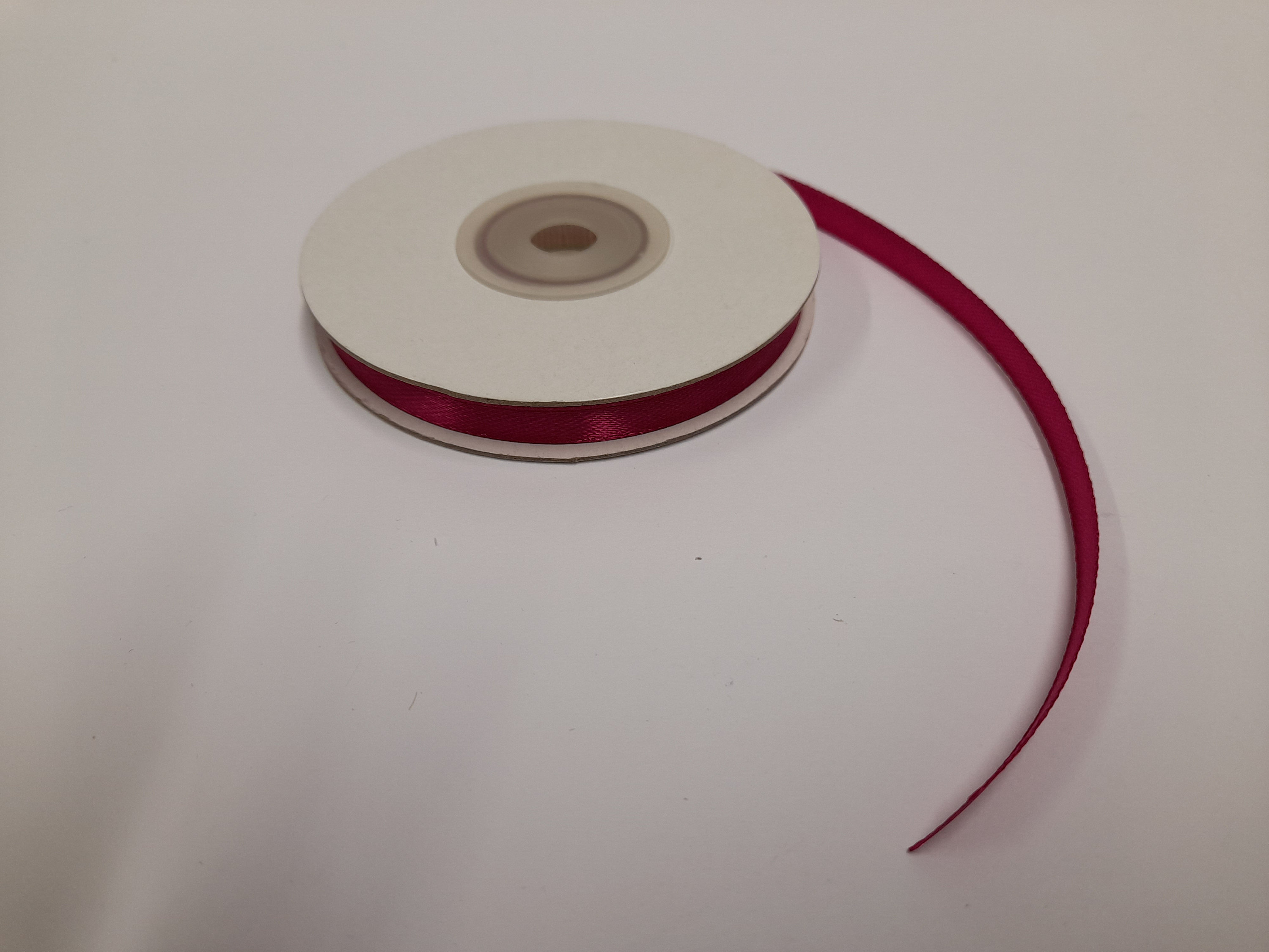 25 Metres Dark Pink Satin Ribbon Rolls in Sizes 6mm,12mm,25mm,38mm ...