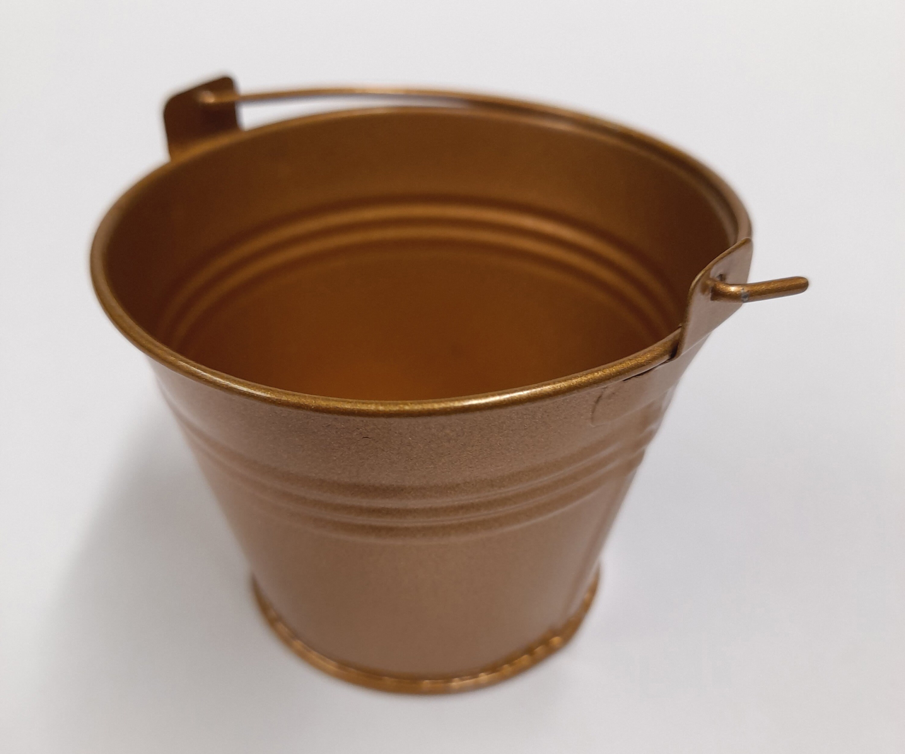 Mini Metal Plain Buckets/pails in White ,ivory, Silver, Gold. 2.5 Inch ...