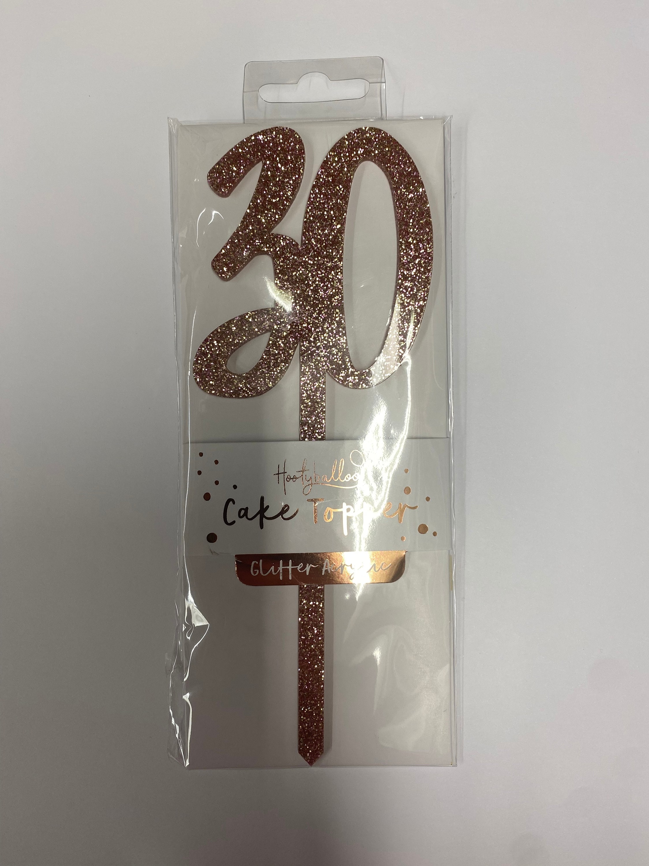 Glitter Acrylic Number Cake Topper. Number Cake Topper. Sparkly Age ...