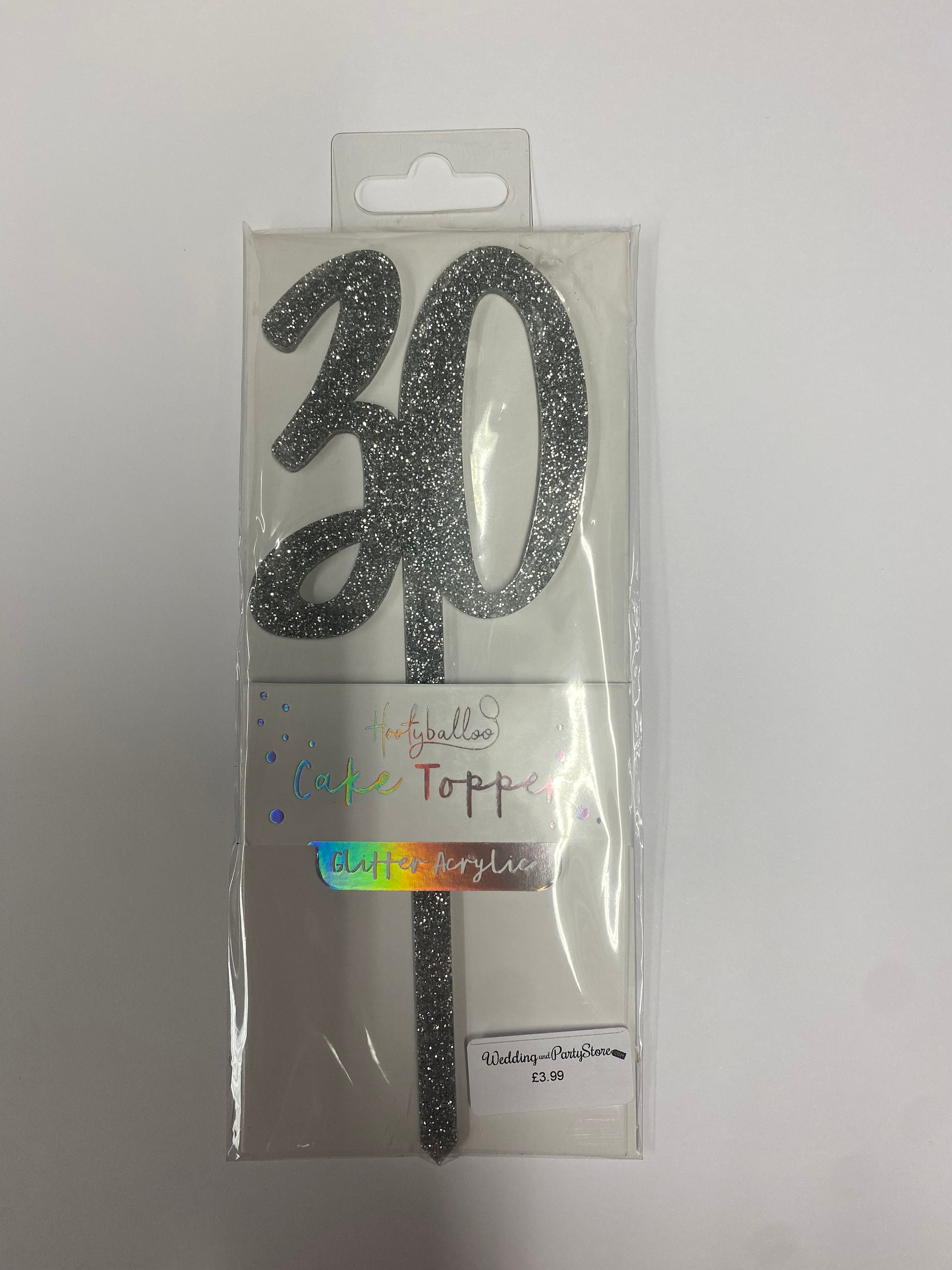 Glitter Acrylic Number Cake Topper. Number Cake Topper. Sparkly Age ...