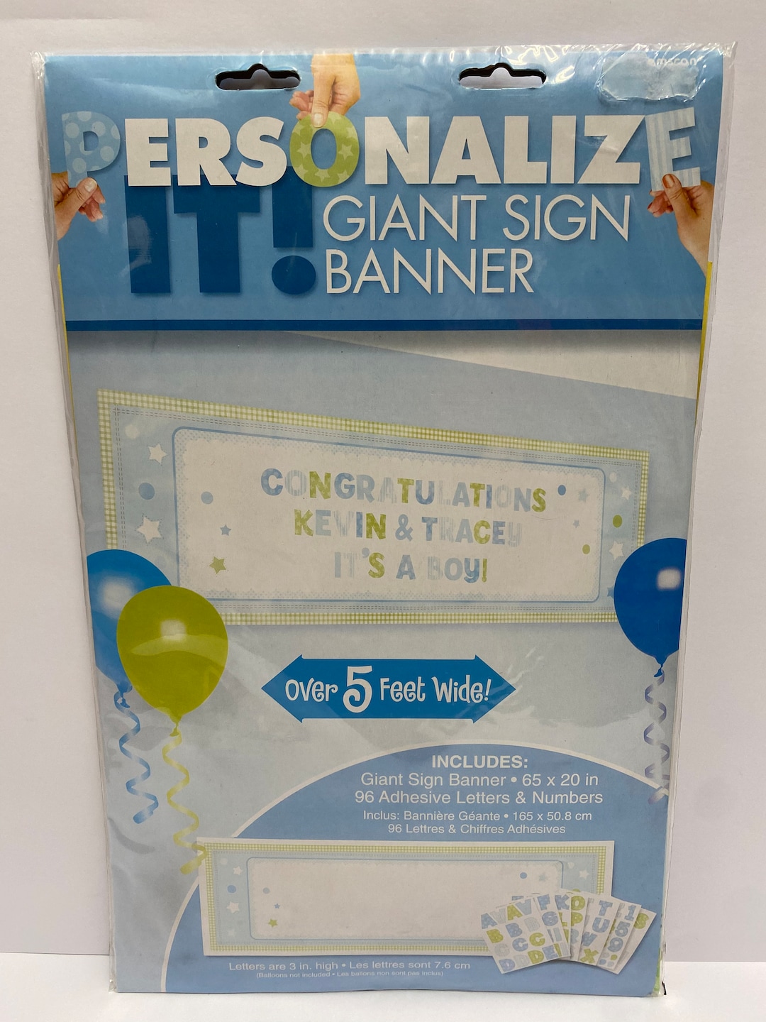 Giant Banner. Giant Sign. Large Baby Boy Banner. Personalised Banner ...