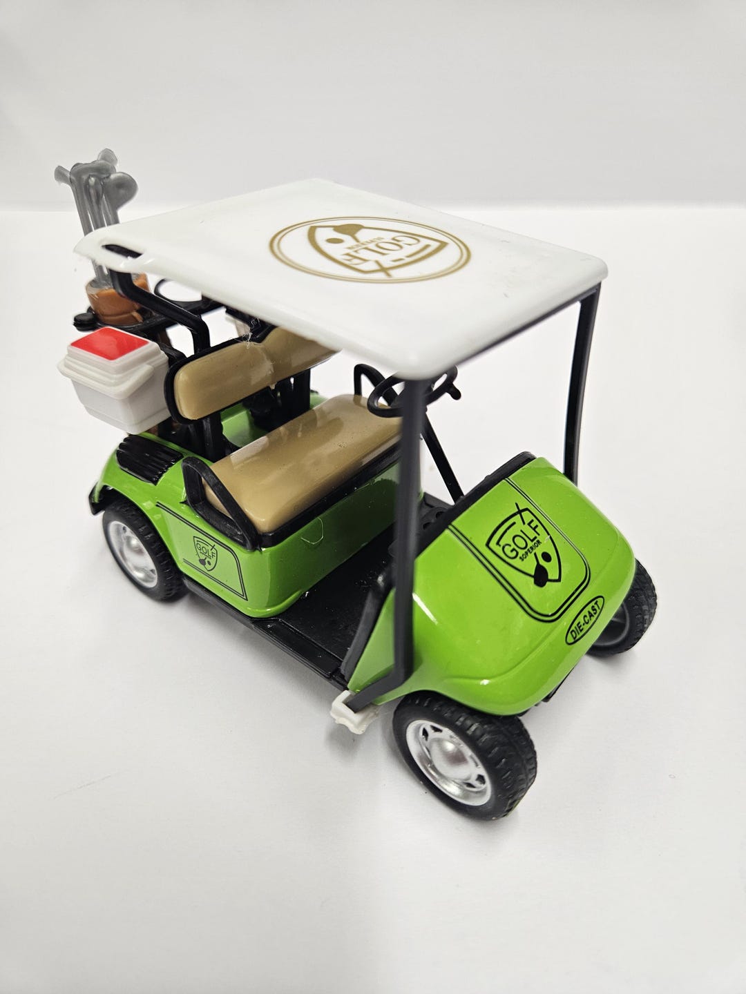 Green Mini Golf Cart Cake Topper. Golf Buggy Model. Also in Yellow, Red ...