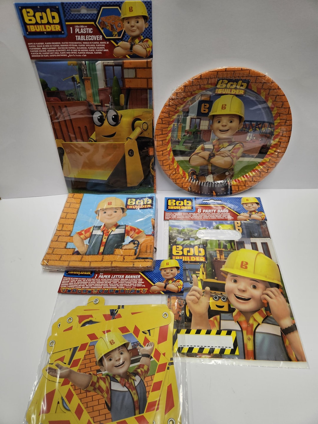 Bob the Builder Partyware: Plates, Cups, Banner & More - Etsy
