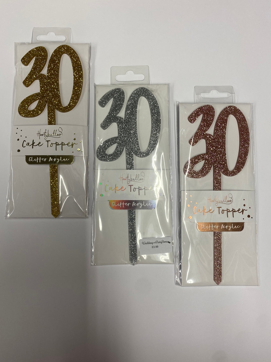 Glitter Acrylic Number Cake Topper. Number Cake Topper. Sparkly Age ...