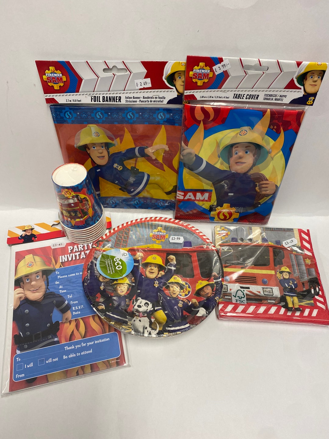 Fireman Sam Partywear, Fireman Sam Tablewear, Boys Party, Fireman ...