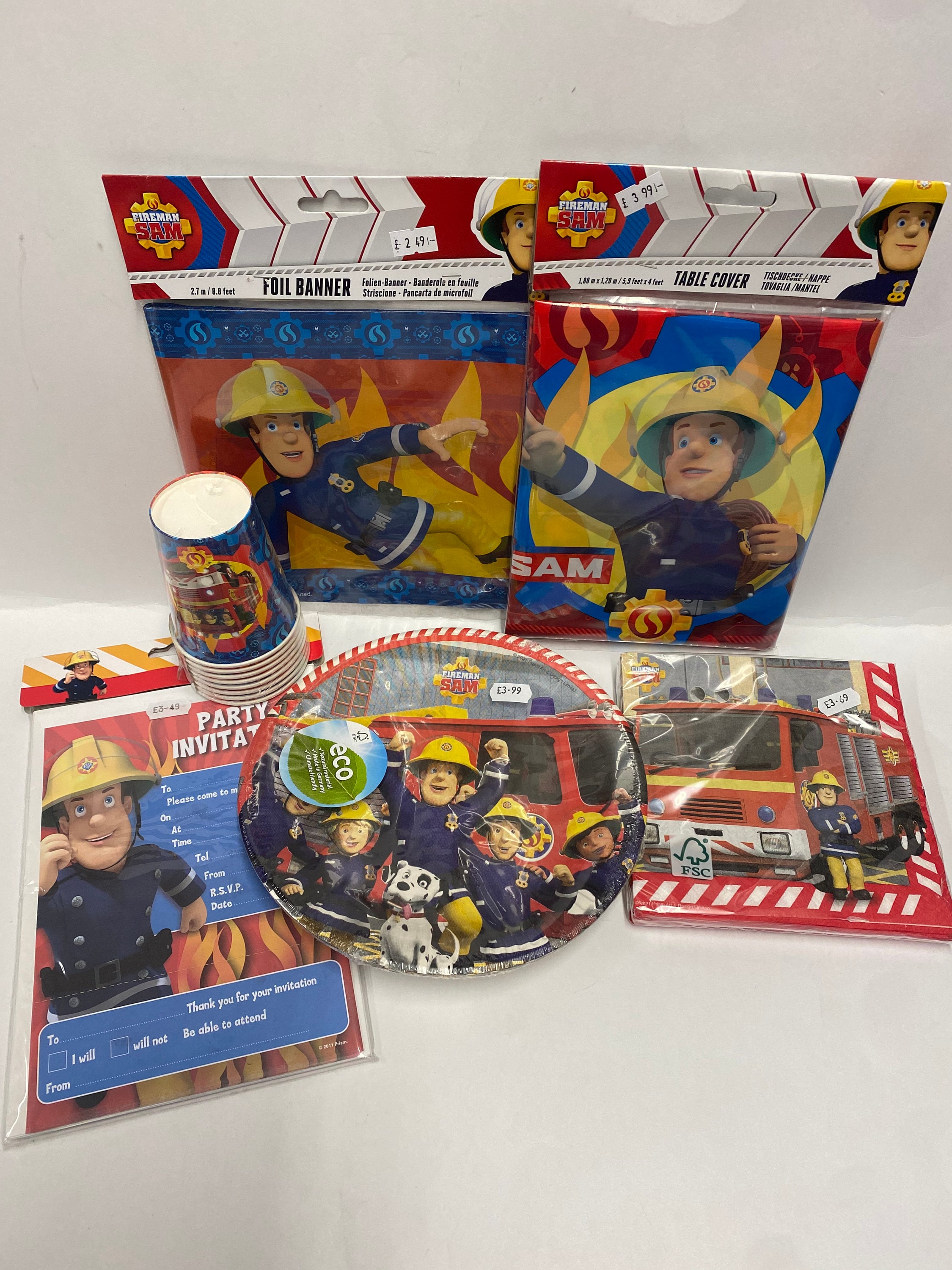 Fireman Sam Partywear, Fireman Sam Tablewear, Boys Party, Fireman ...