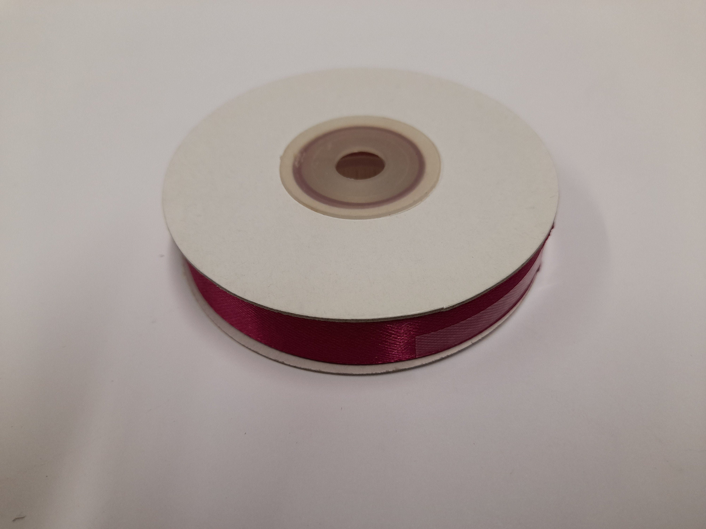 25 Metres Dark Pink Satin Ribbon Rolls in Sizes 6mm,12mm,25mm,38mm ...