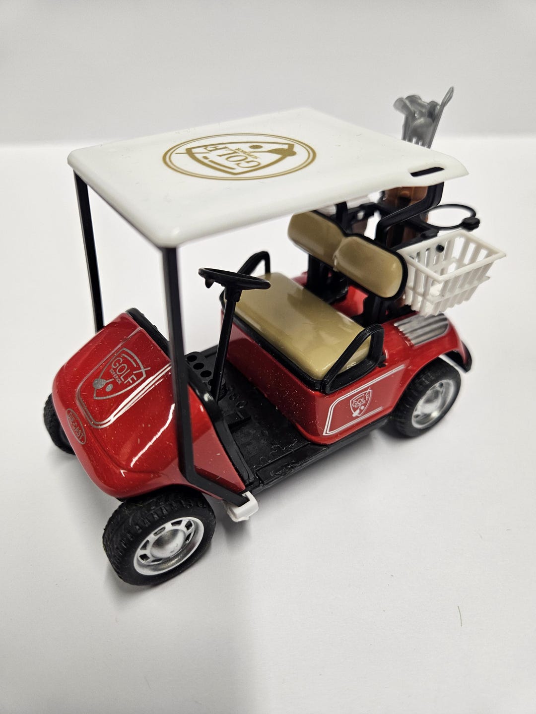 Red Mini Golf Cart Cake Topper. Golf Buggy Model. Also in Yellow, Green ...