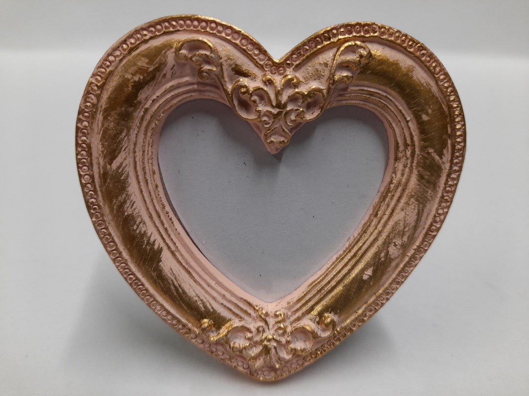 Mini Photo Frame - Antique Style Heart Shaped - Etsy
