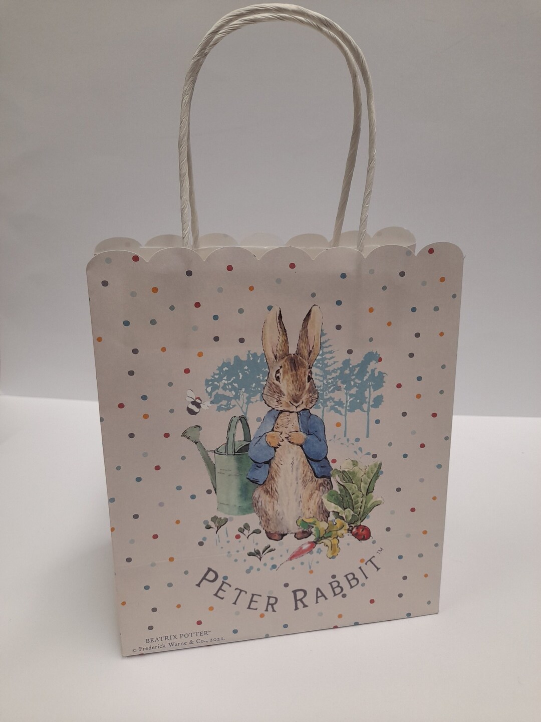 Peter Rabbit Beatrix Potter Paper Gift Bags. Twist Handles. Size 17cm ...
