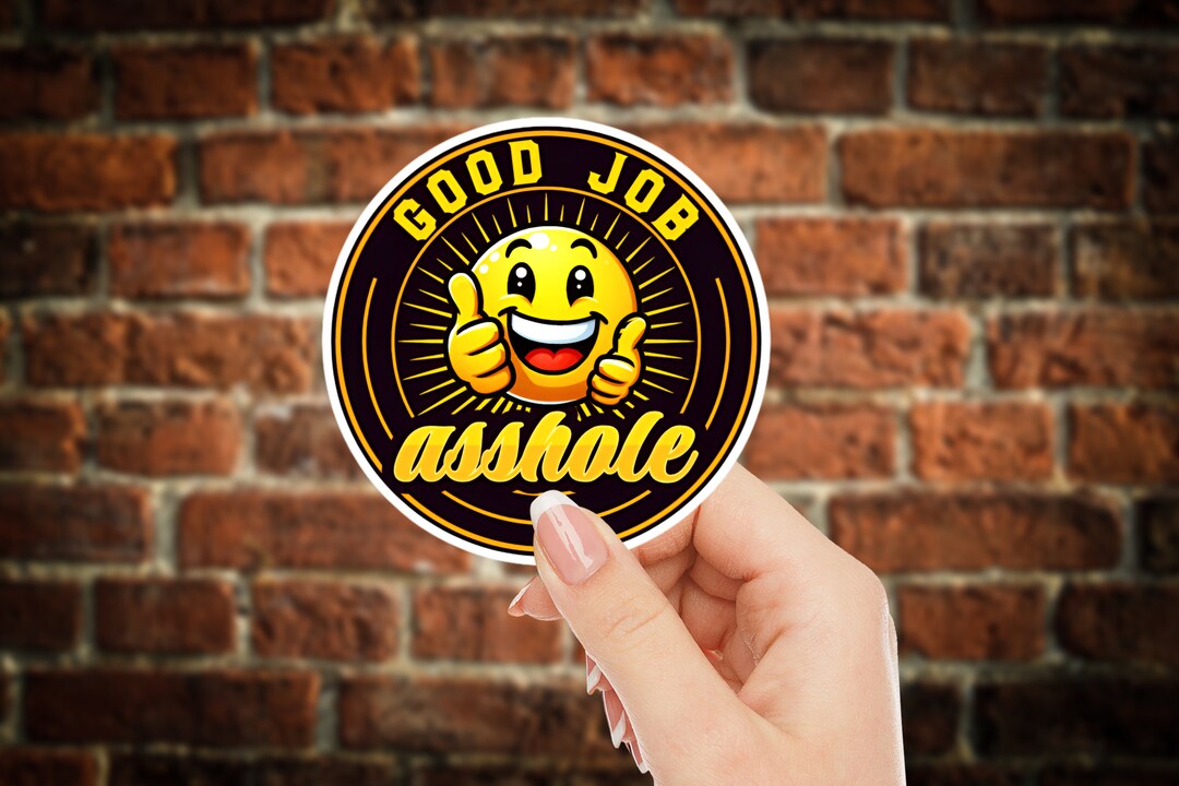 Good Job A Hle Sticker Water-resistant Sticker for Laptops, Consoles ...