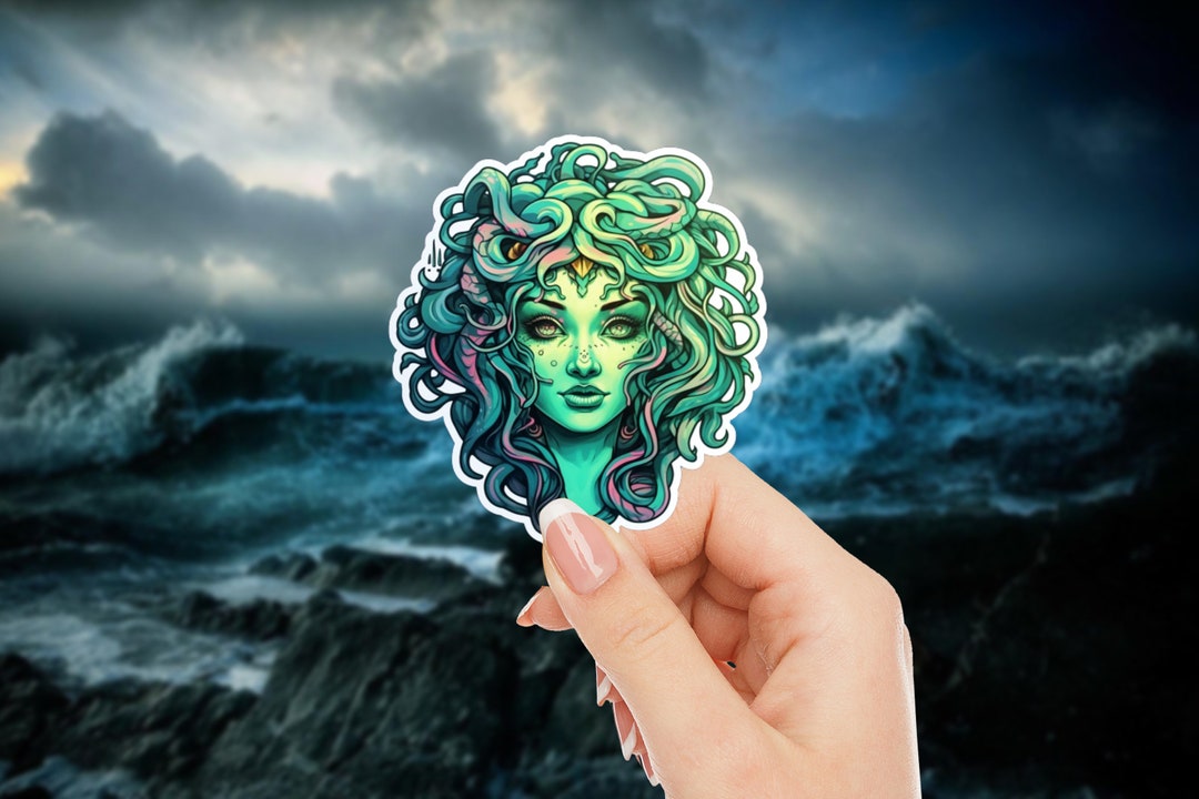 Medusa Sticker Water-resistant Sticker for Laptops, Consoles, Planners ...
