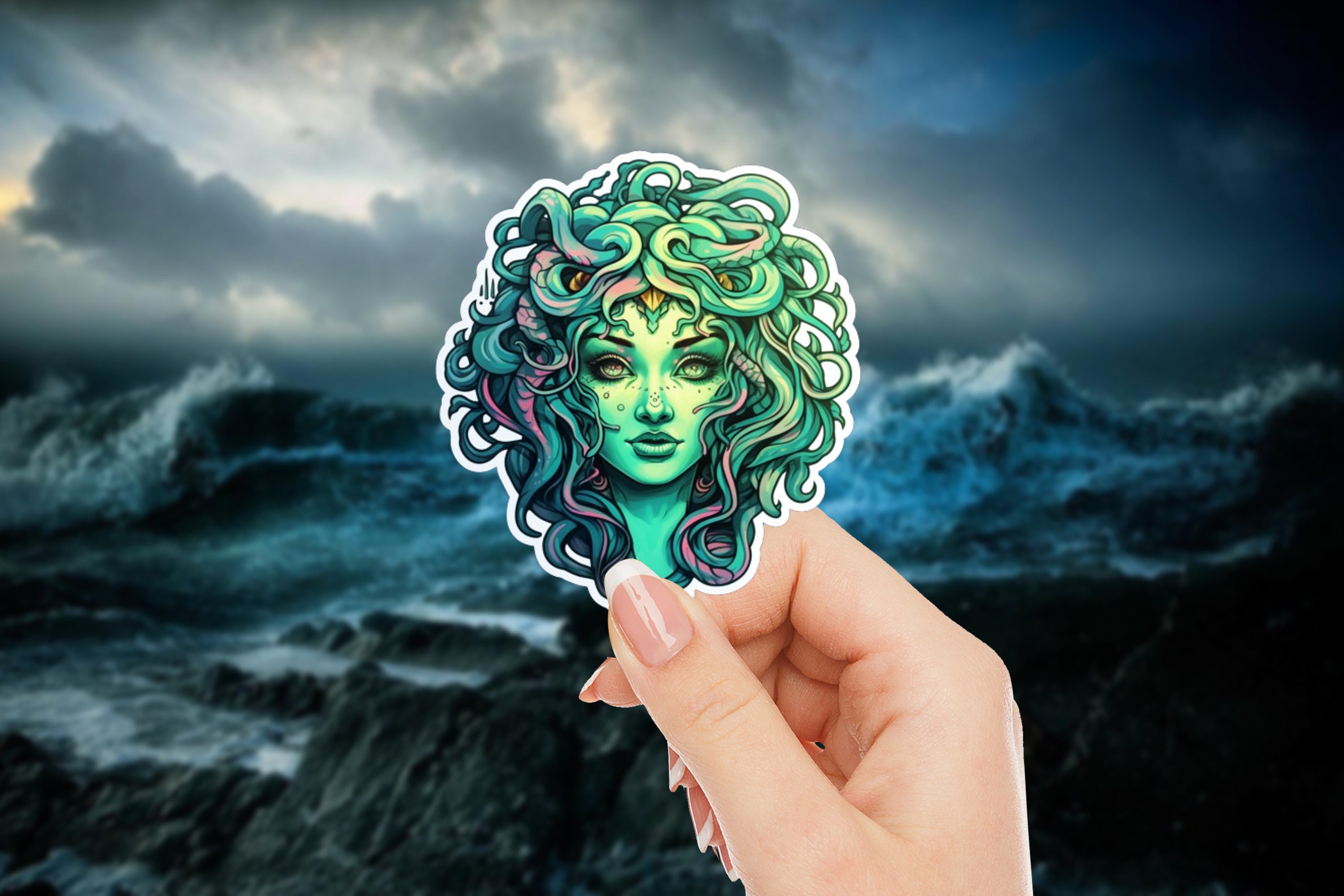 Medusa Sticker Water-resistant Sticker for Laptops, Consoles, Planners ...