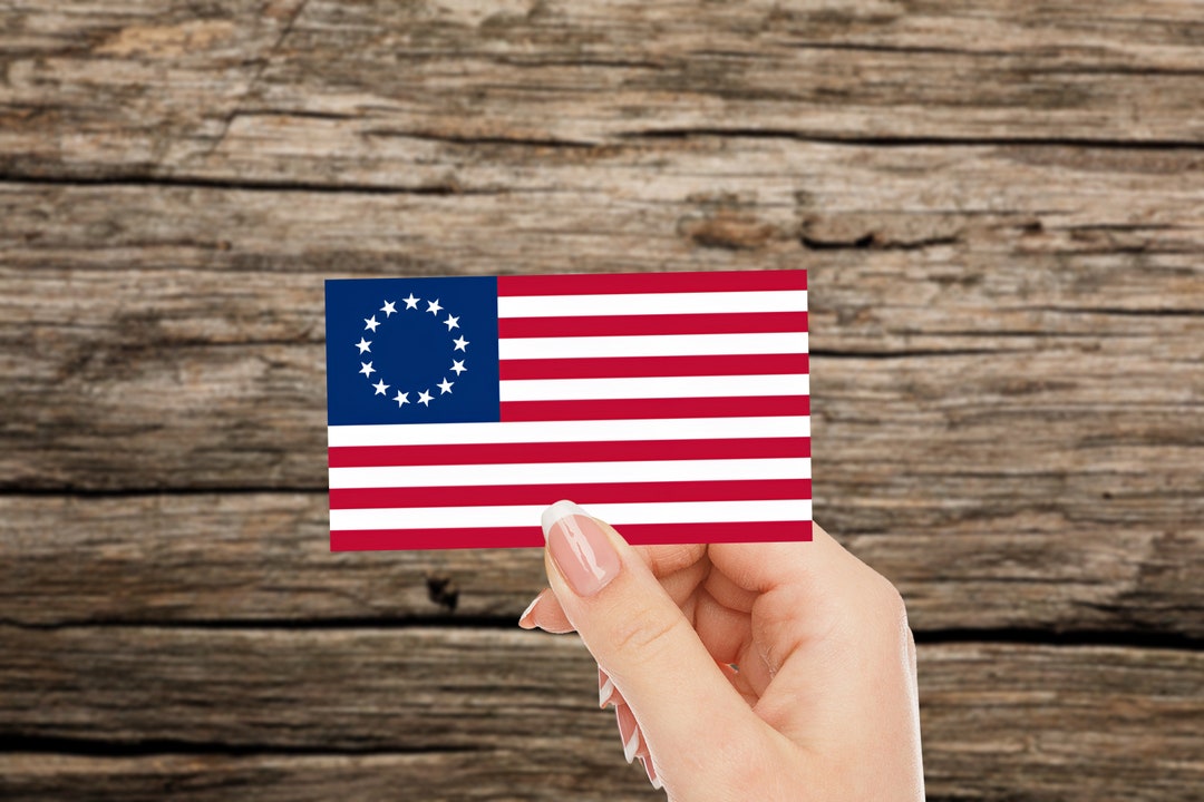 1776 Betsy Ross Flag Sticker Water-resistant Vinyl Sticker Laptop ...