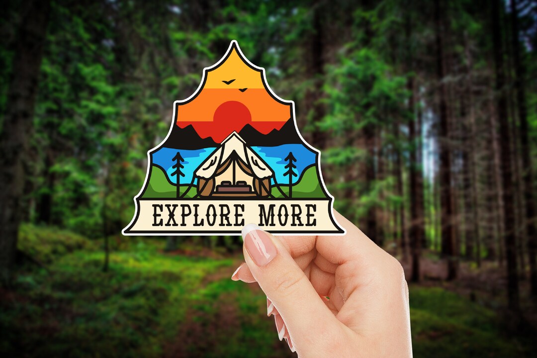 Explore More Sticker Water-resistant Sticker for Laptops, Consoles ...