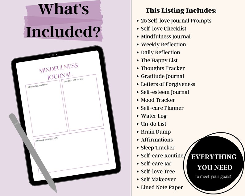Self Care Planner Printable | Manifestation Journal | Self Care ...