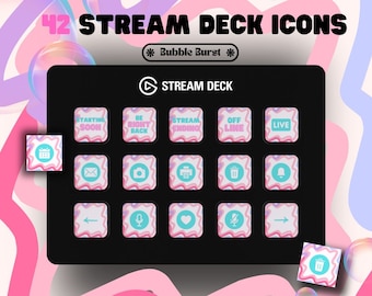 98 Lilac GROOVY Stream Deck Icons Streamer Twitch Discord Youtube ...