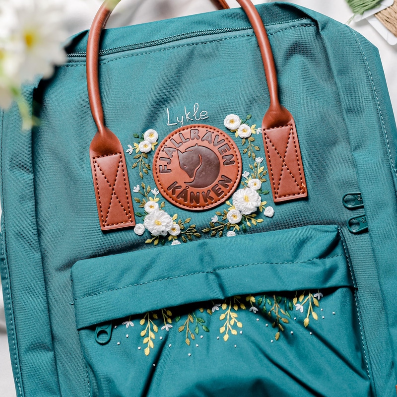 Embroidered Backpack - Etsy
