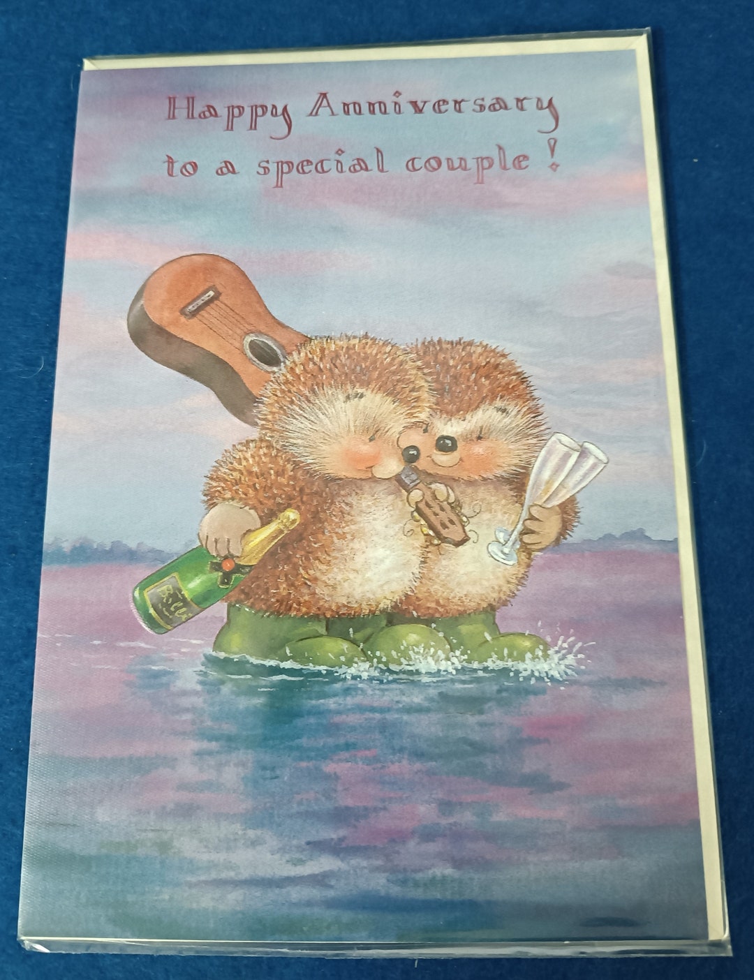 Vintage New Happy Anniversary Greetings Card by Gordon Fraser Country Caompanions Hallmark - Etsy