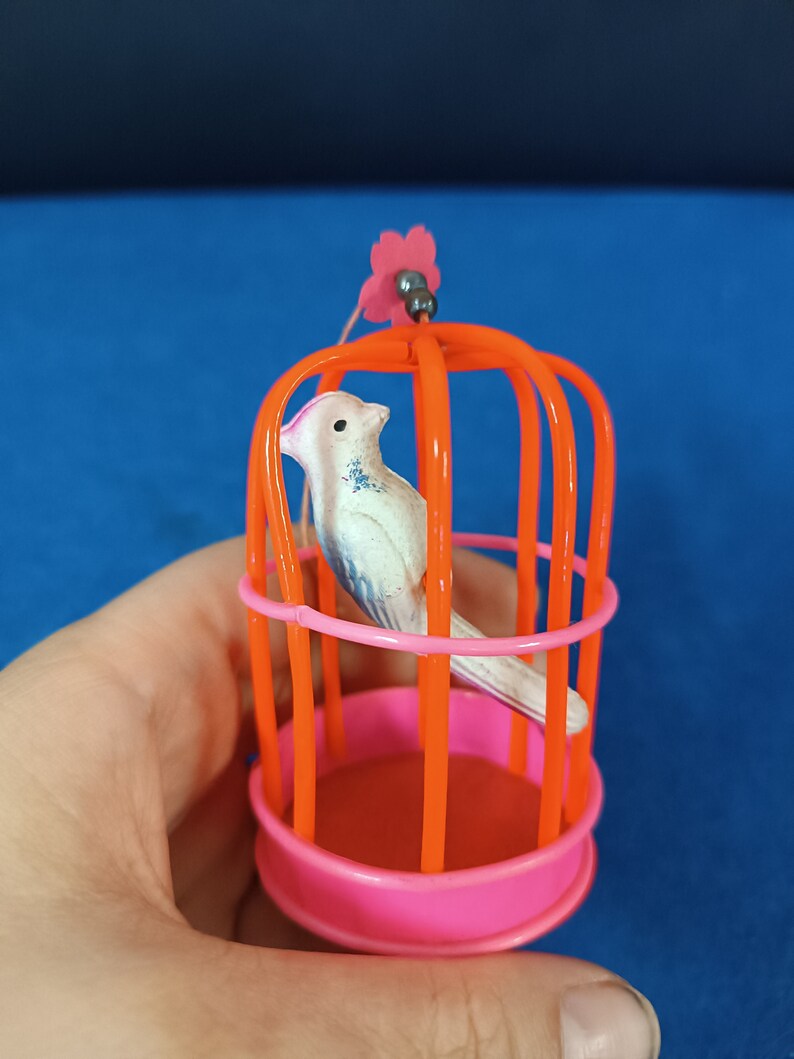 Antique Celluloid Figure Bird on Cage Made in Japan 30's - Etsy