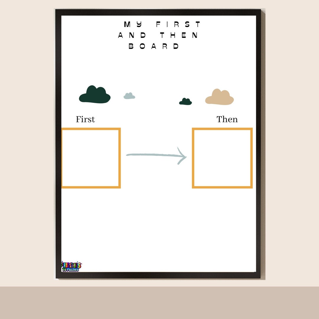 First Then Board, Visual Transition Board, Visual Schedule, Special ...