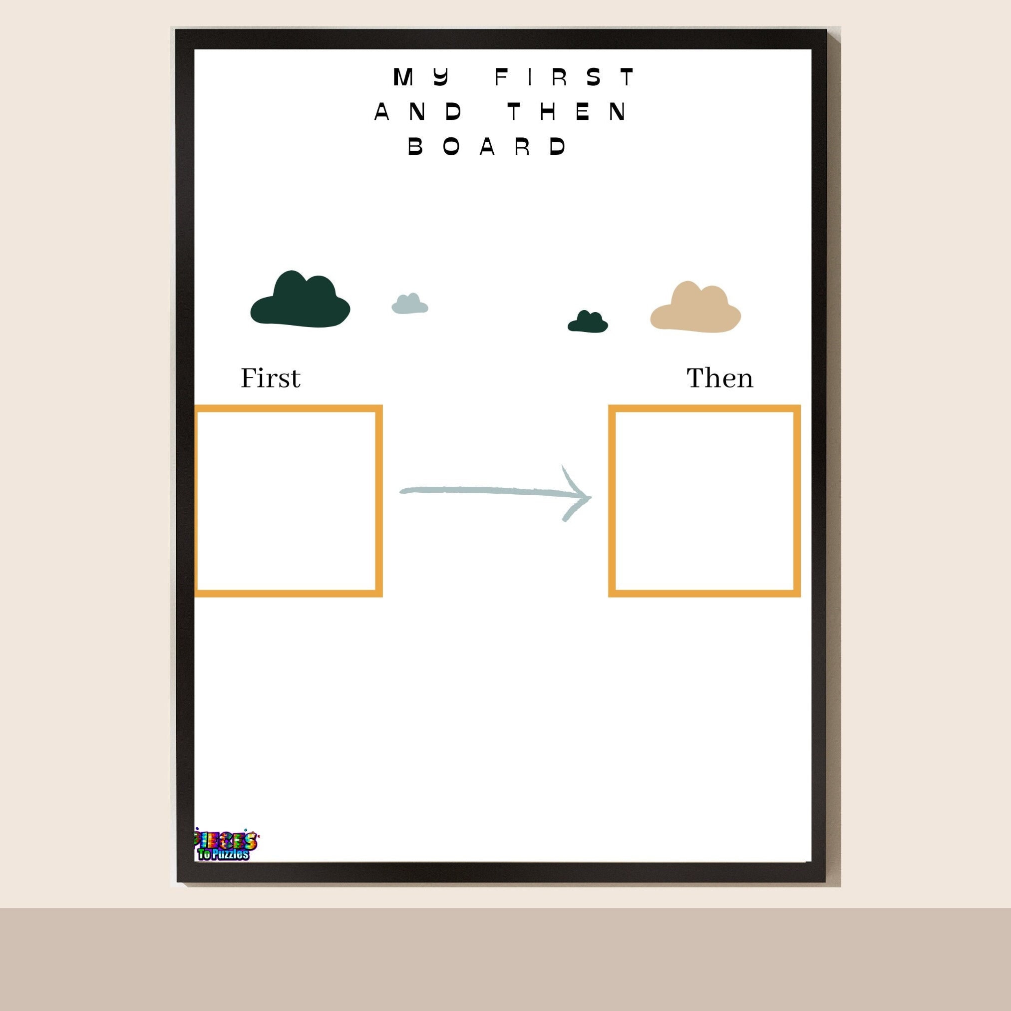 First Then Board, Visual Transition Board, Visual Schedule, Special ...