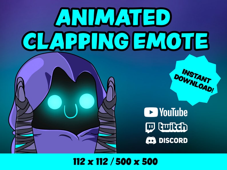 Animated Clapping Omen Emote - Etsy